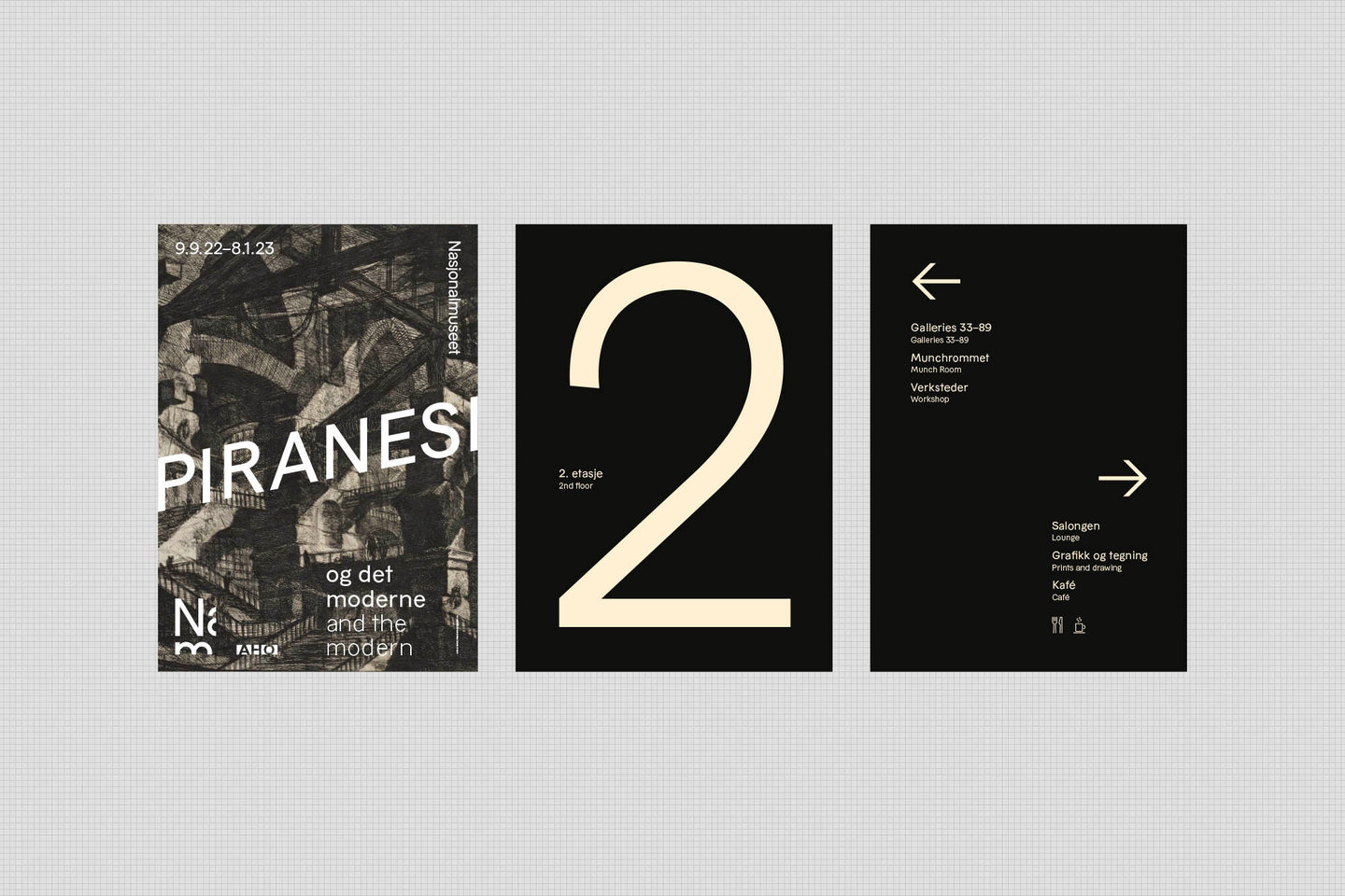 Wayfinding for Nasjonalmuseet – Grafill