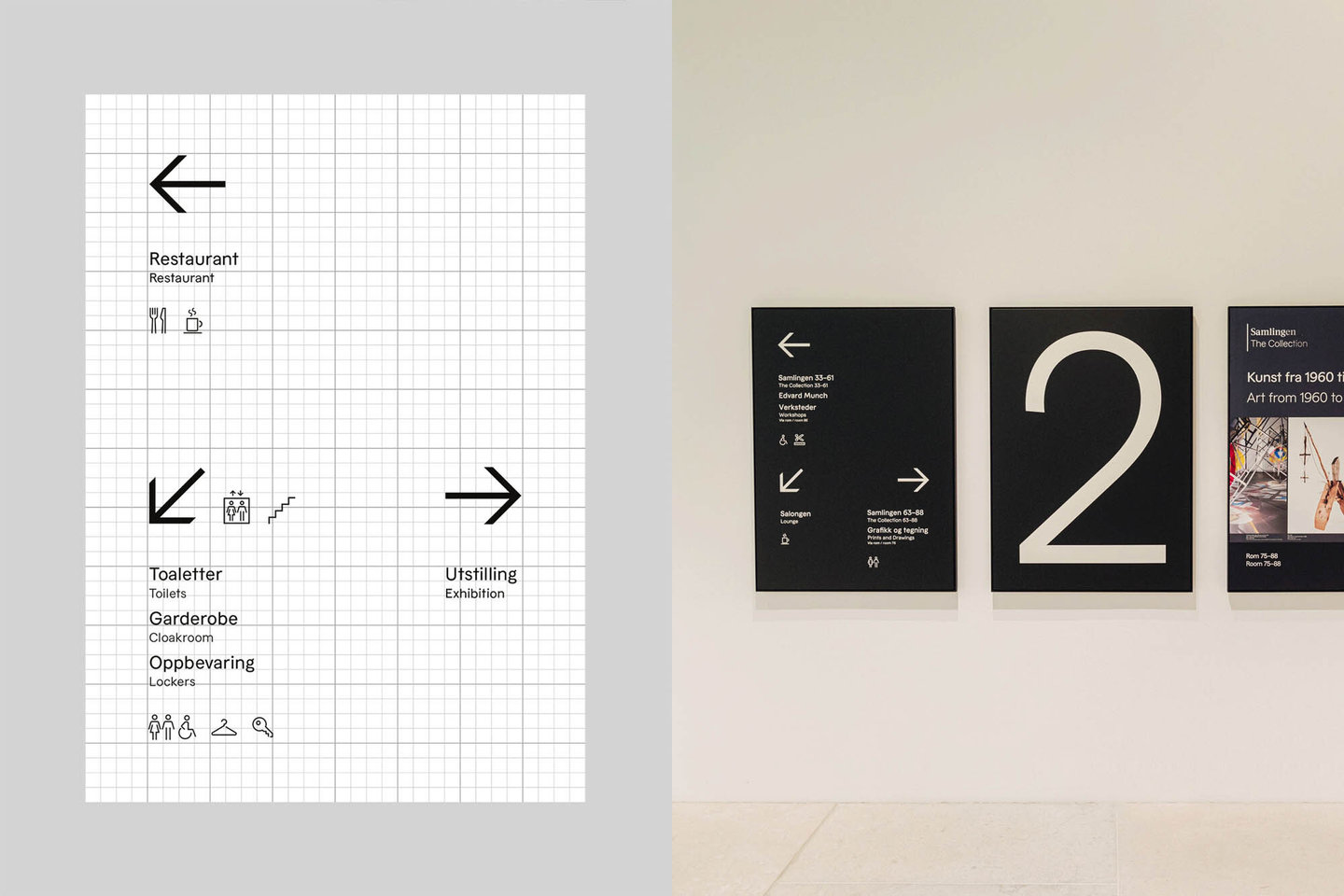 Wayfinding for Nasjonalmuseet – Grafill